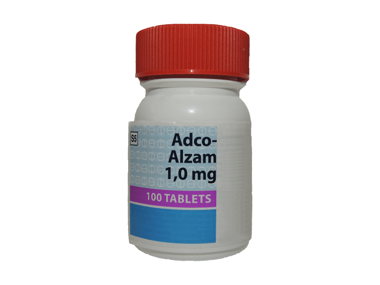 Adco-Alzam (Alprazolam) 1mg/100tabs - Rx Direct Meds