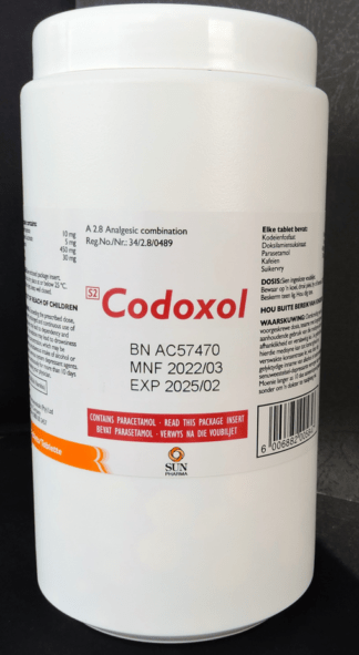 Codoxol (Codeine 10mg / Paracetamol 450mg / Doxylamine 5mg / Caffeine ...